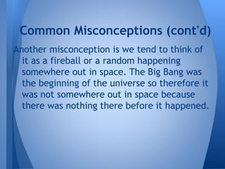 Big bang theory2 | PPT | Space and Astronomy | Science