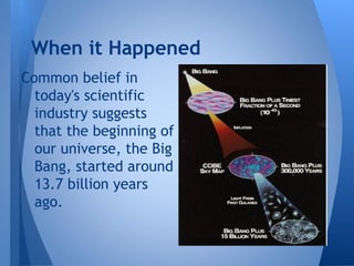 Big bang theory2 | PPT | Space and Astronomy | Science