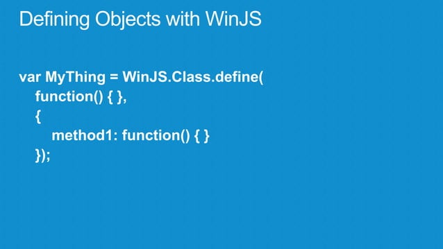 Big Bang Theory of JavaScript Metro Applications | PPT