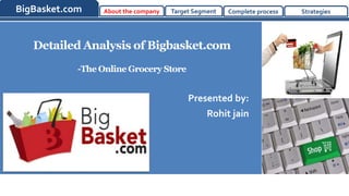 Detailed Analysis of Bigbasket.com - by@MarketerRj | PPT