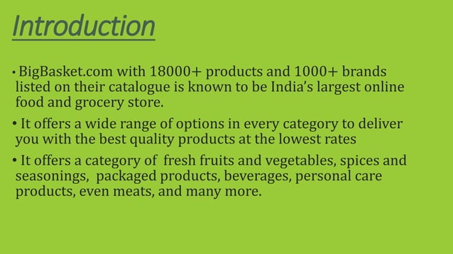 Bigbasket.com PPT | PPTX