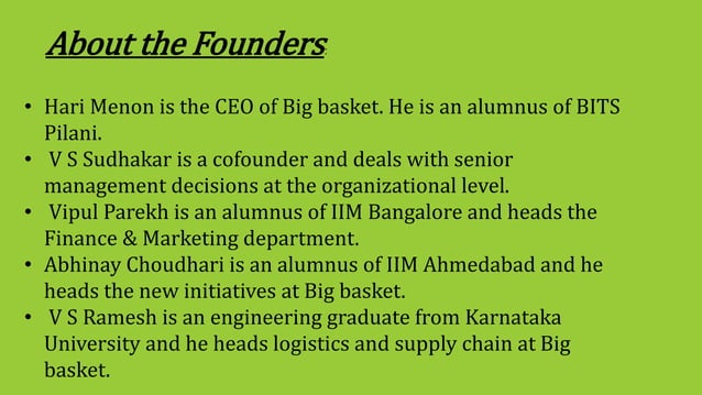 Bigbasket.com PPT | PPTX