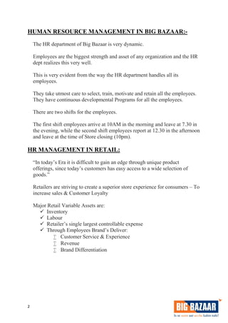 case study of Big bazaar or future group | PDF