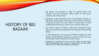 Big bazaar | PPTX