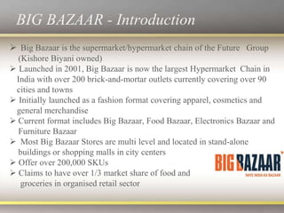 BIG BAZAAR - RETAIL ADVERTISING STRATEGY | PPTX