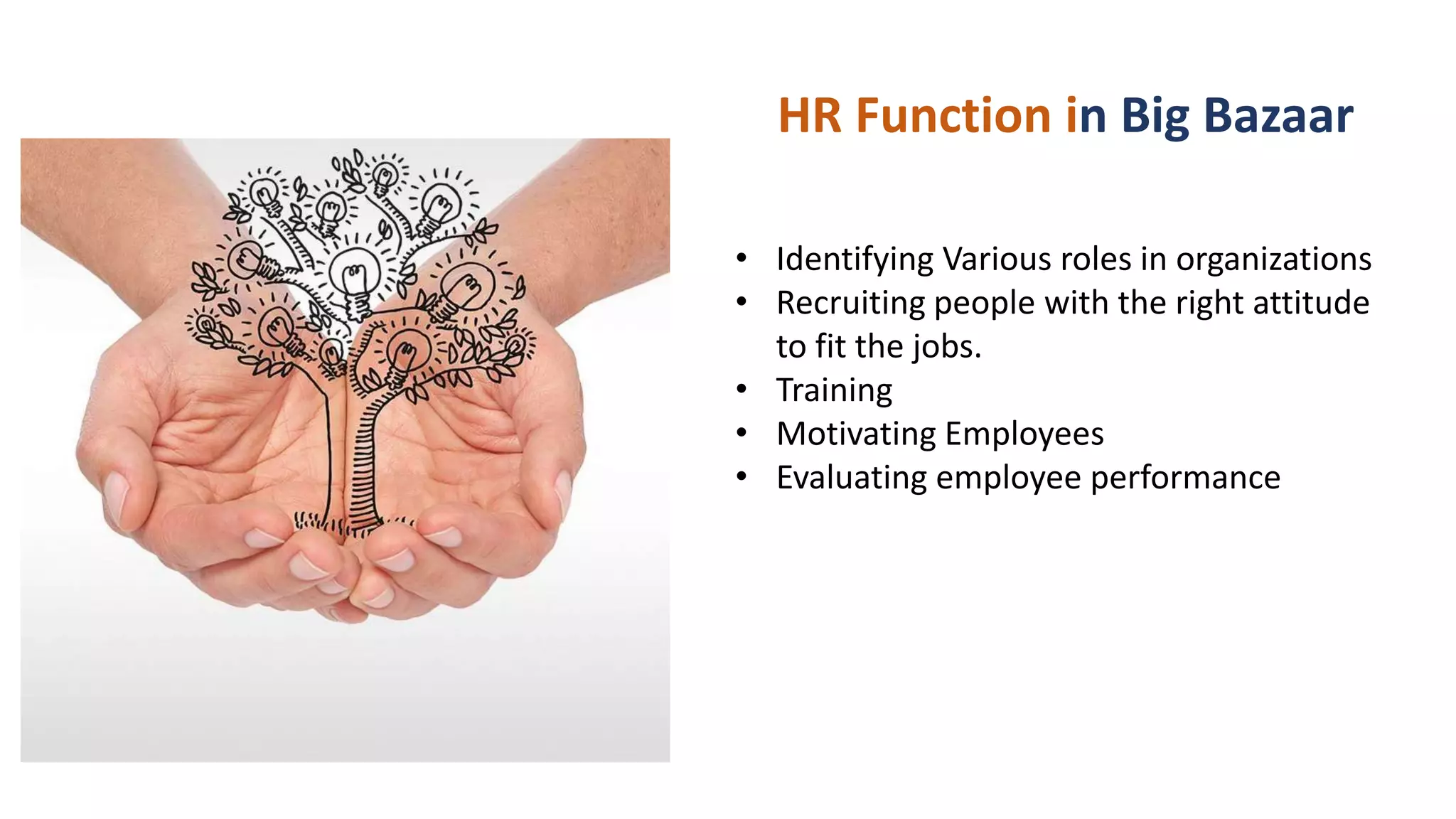 Big bazar operations,hr,administrations | PPTX