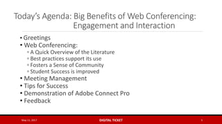 Big Benefits of Web Conferencing: Engagement and Interaction | PPT