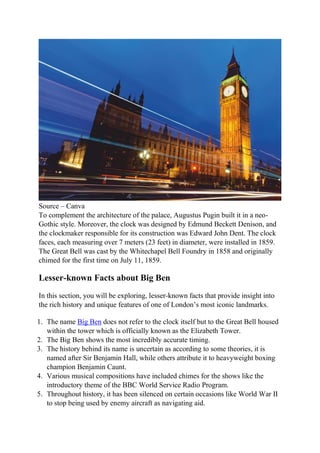 Big Ben: The Heartbeat of London Chiming through the Echoes of History ...