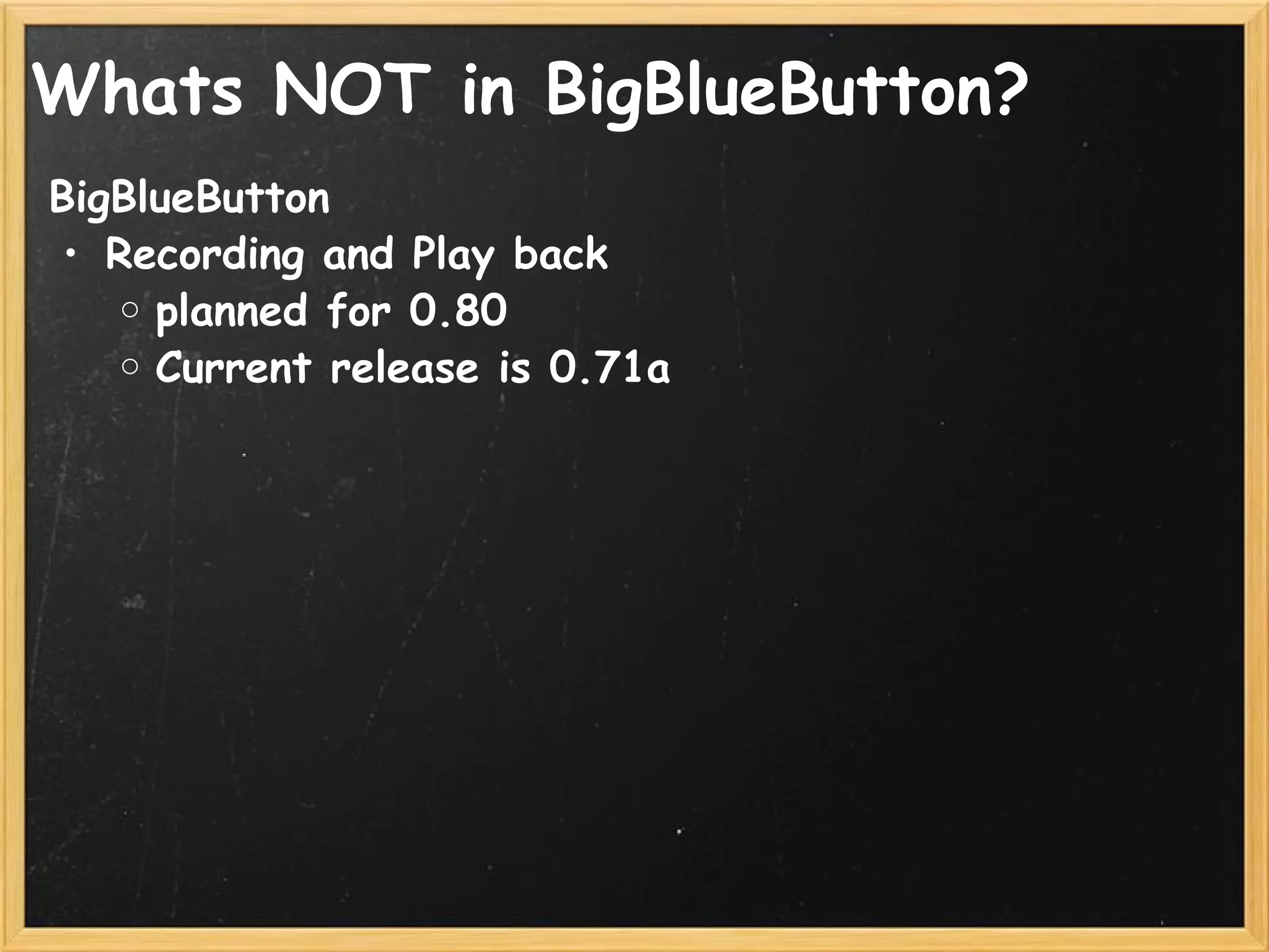 Big bluebutton presentation | PPT