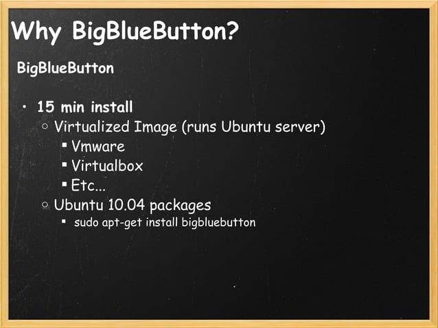 Big bluebutton presentation | PPT