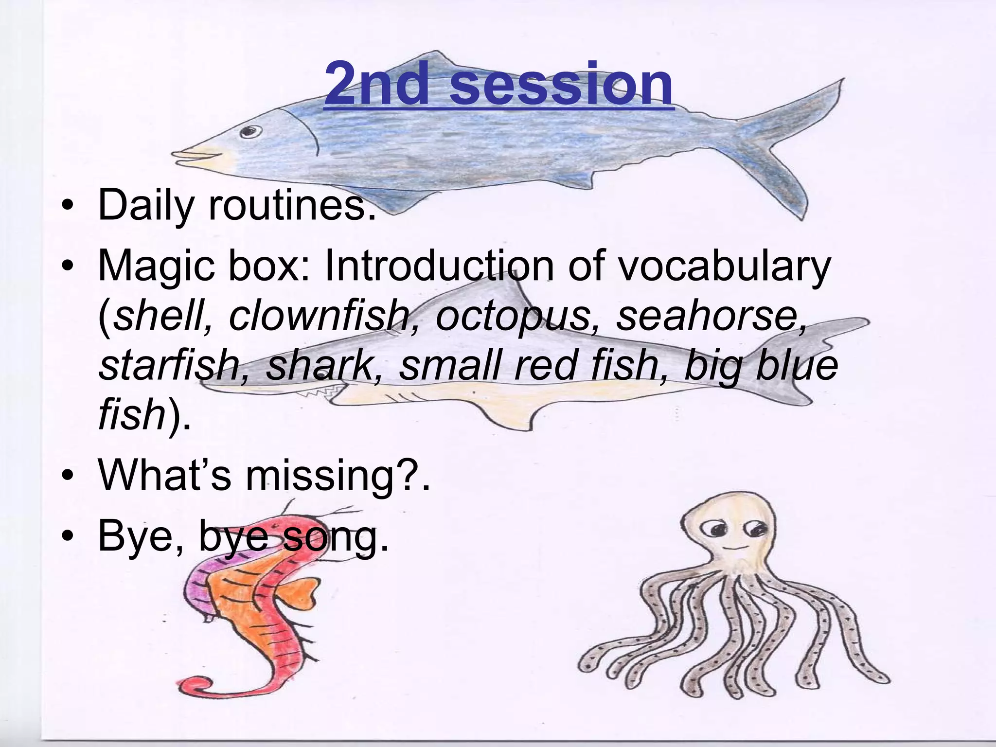Big blue fish and small red fish | PPT