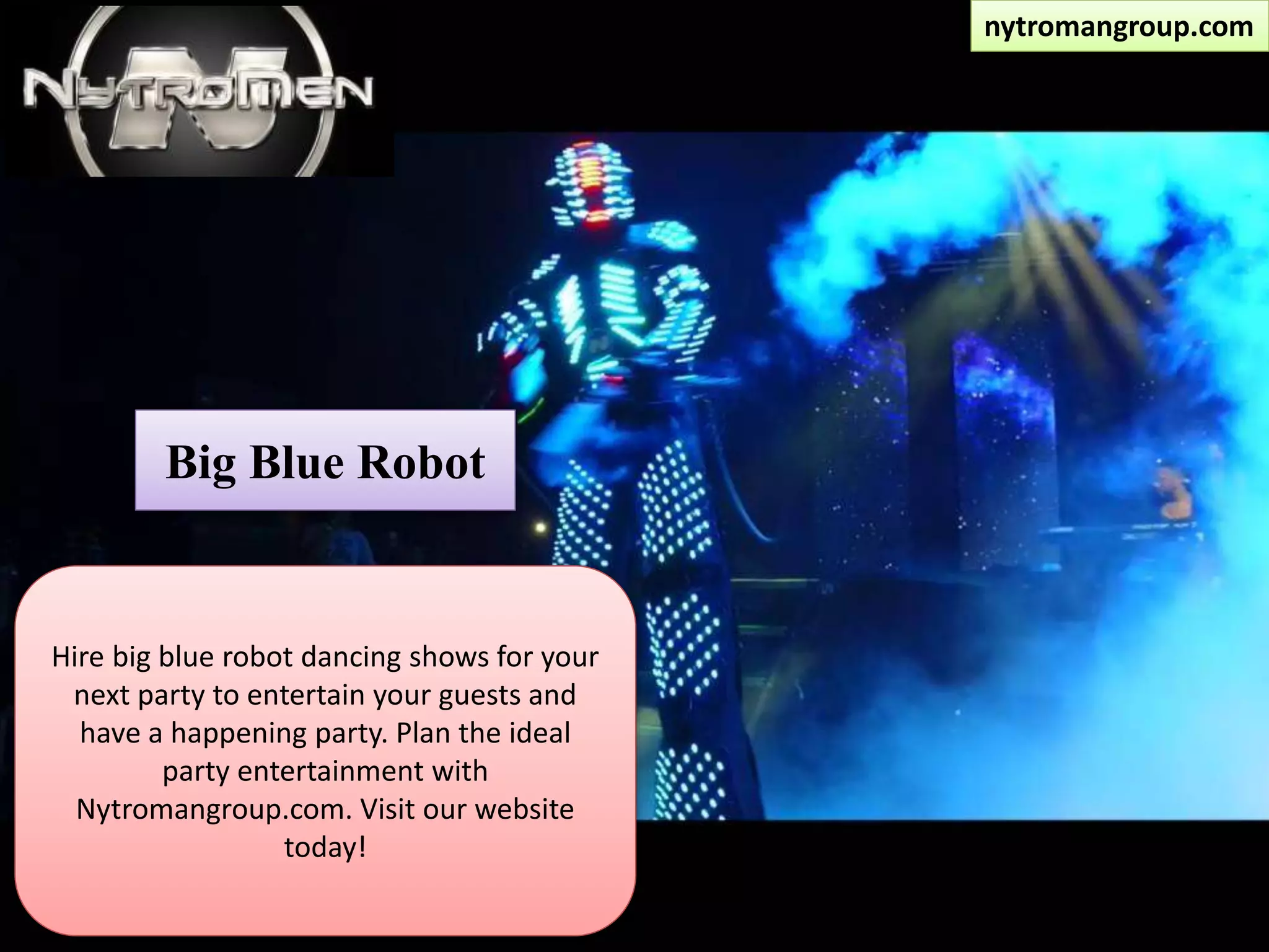 Big blue robot | PPTX