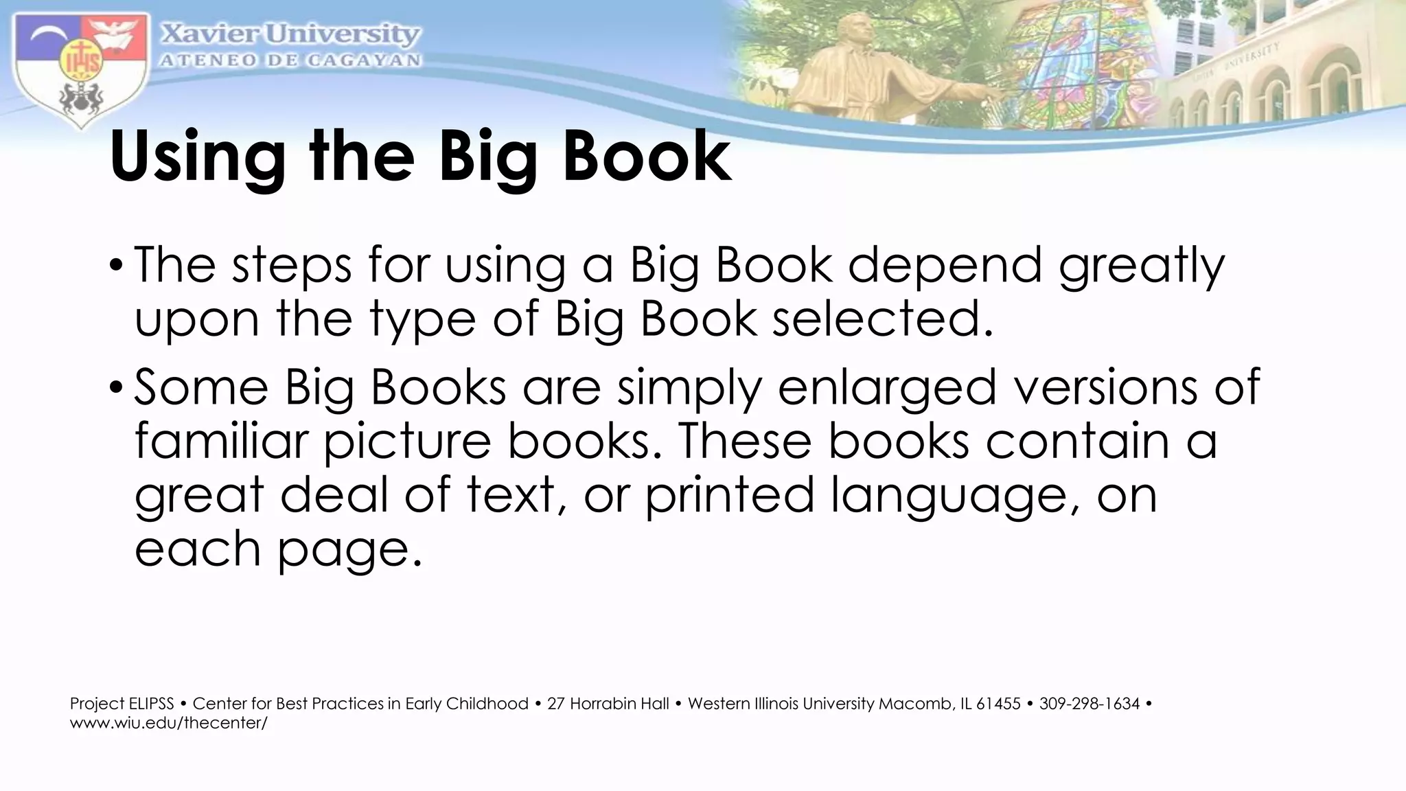 Children's Big Book: Preparation, Usage, and Guidelines | PDF