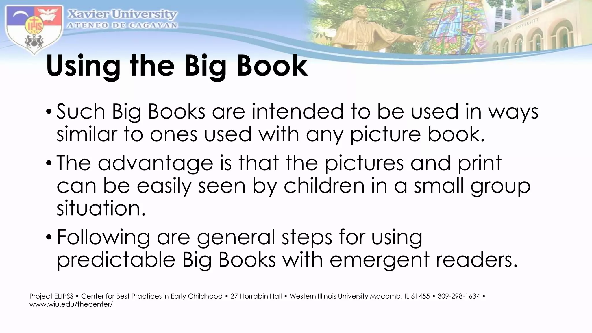 Children's Big Book: Preparation, Usage, and Guidelines | PDF