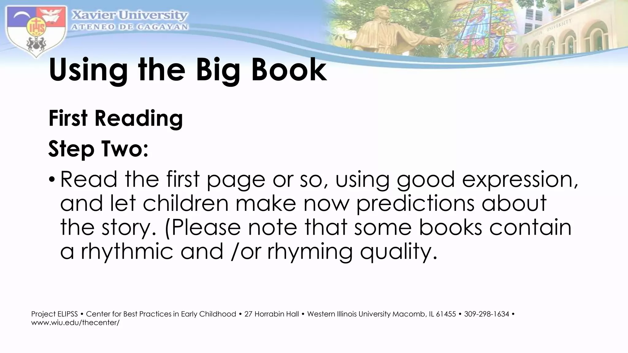 Children's Big Book: Preparation, Usage, and Guidelines | PDF