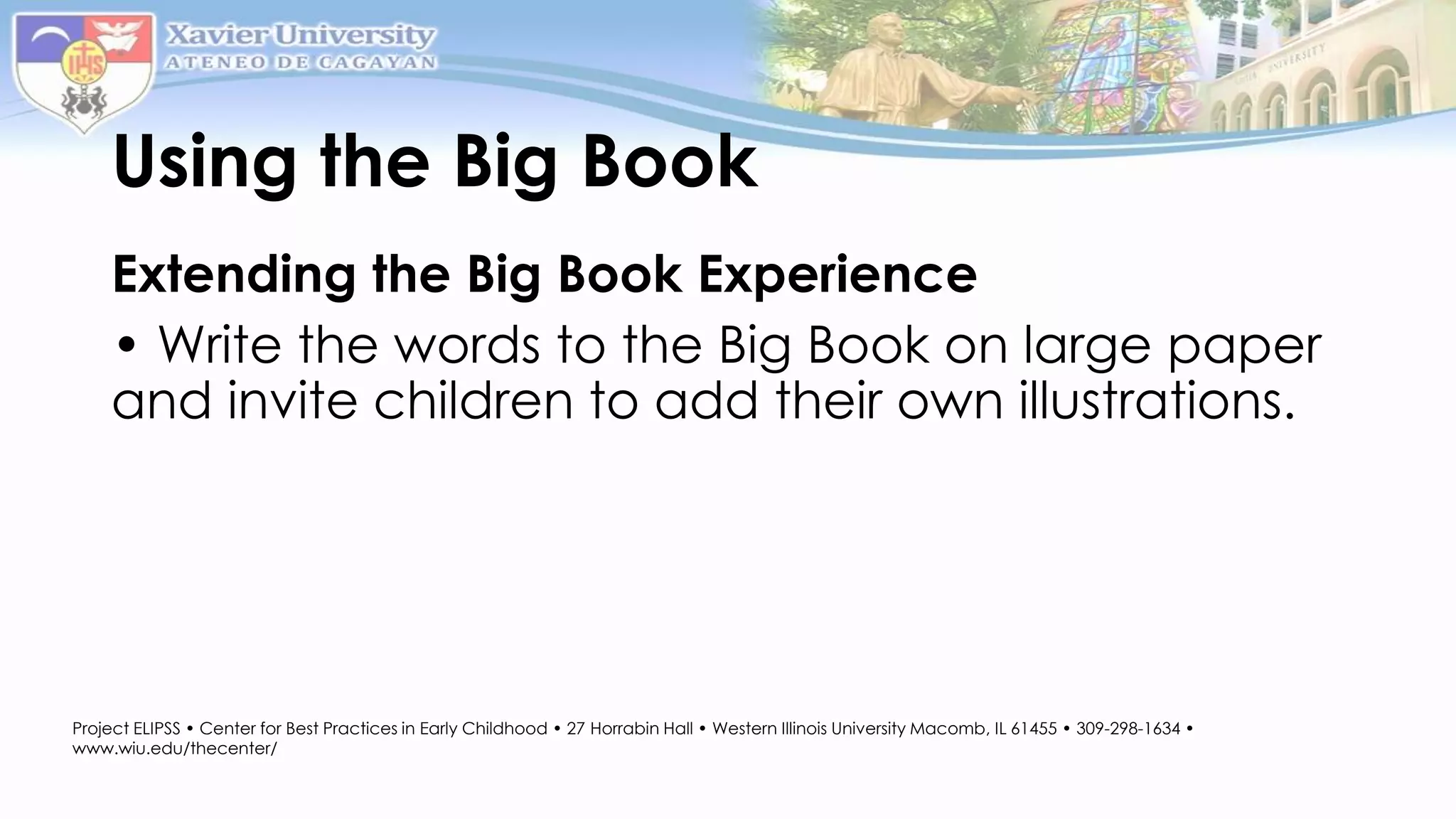 Children's Big Book: Preparation, Usage, and Guidelines | PDF