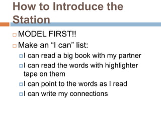 Big book work station | PPT