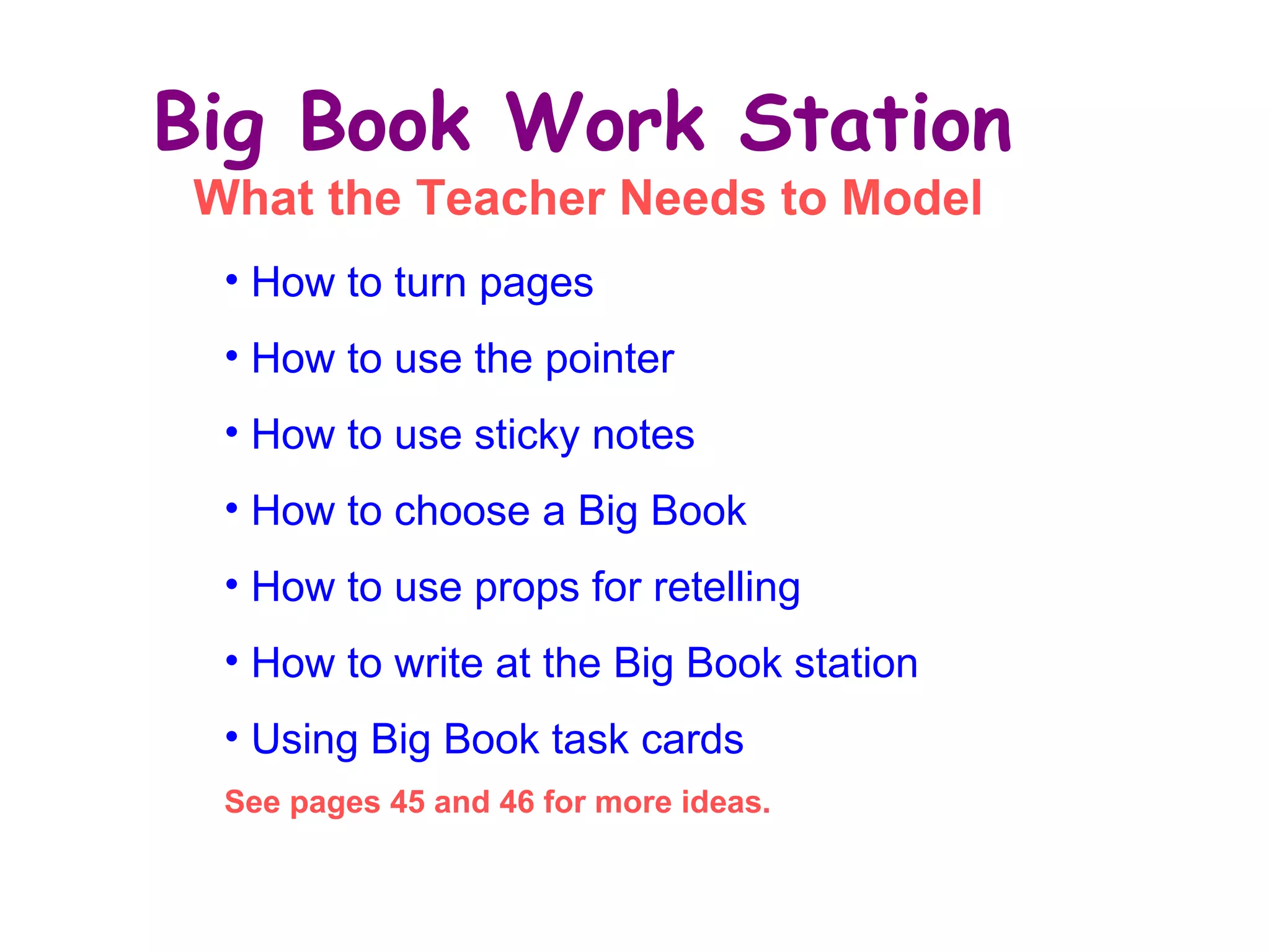 Big book workstation | PPT