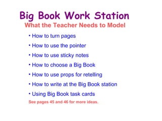 Big book workstation | PPT | Education