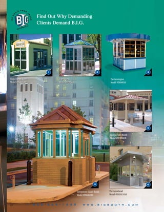 BIG Booth Catalog - B.I.G. Custom Guard Booth Manufaturer | PDF