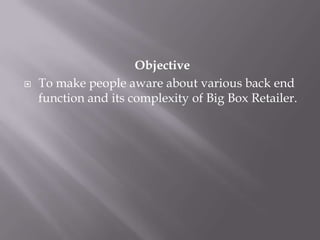 Big box retail department and its hierarchy | PDF