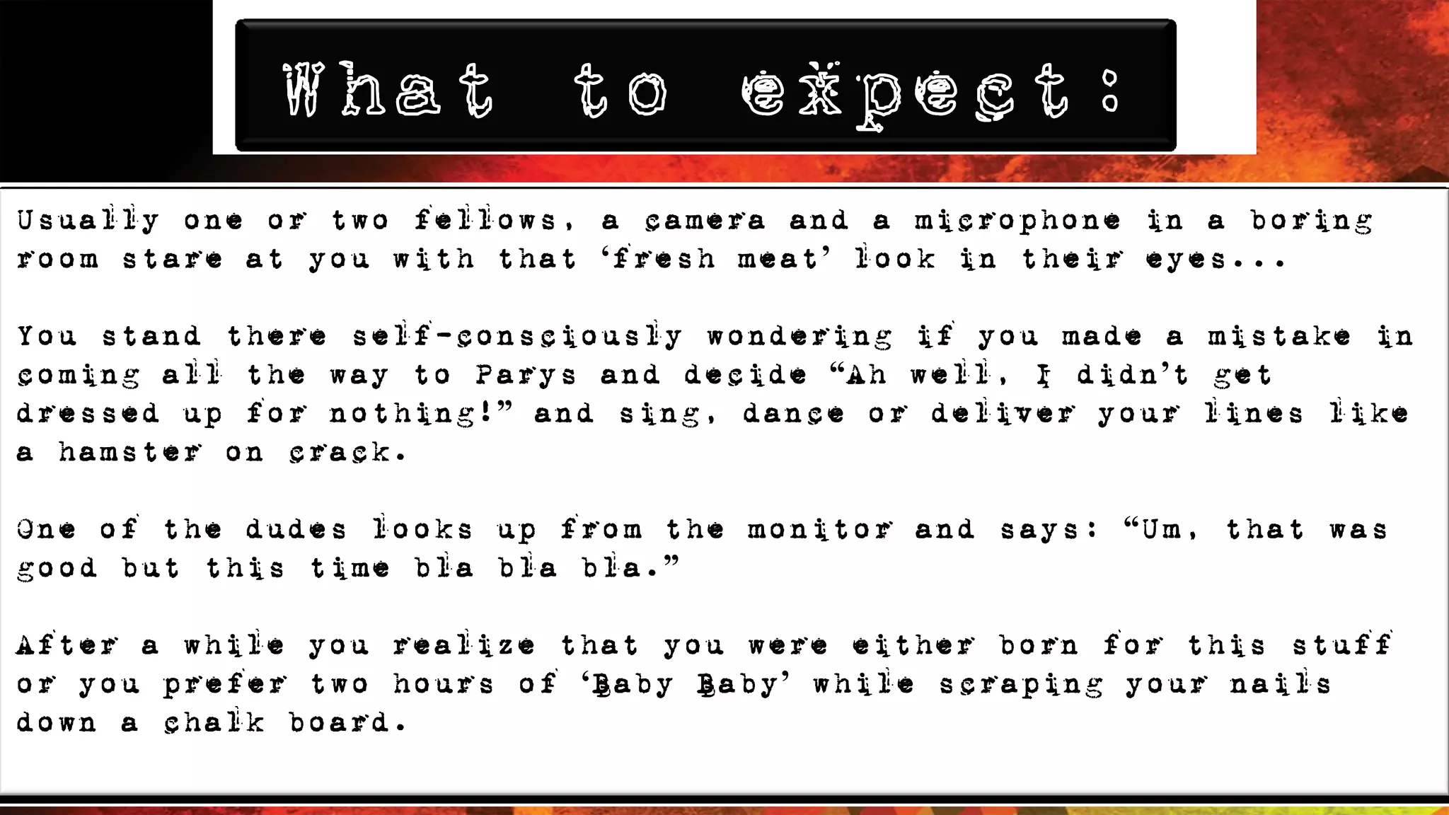 Big break screen test | PPT
