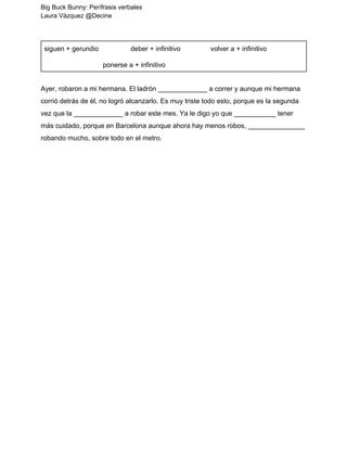 Big buck bunny y las perífrasis | PDF