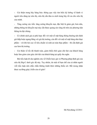 Nghiên cứu marketing tại Big c | PDF | Free Download