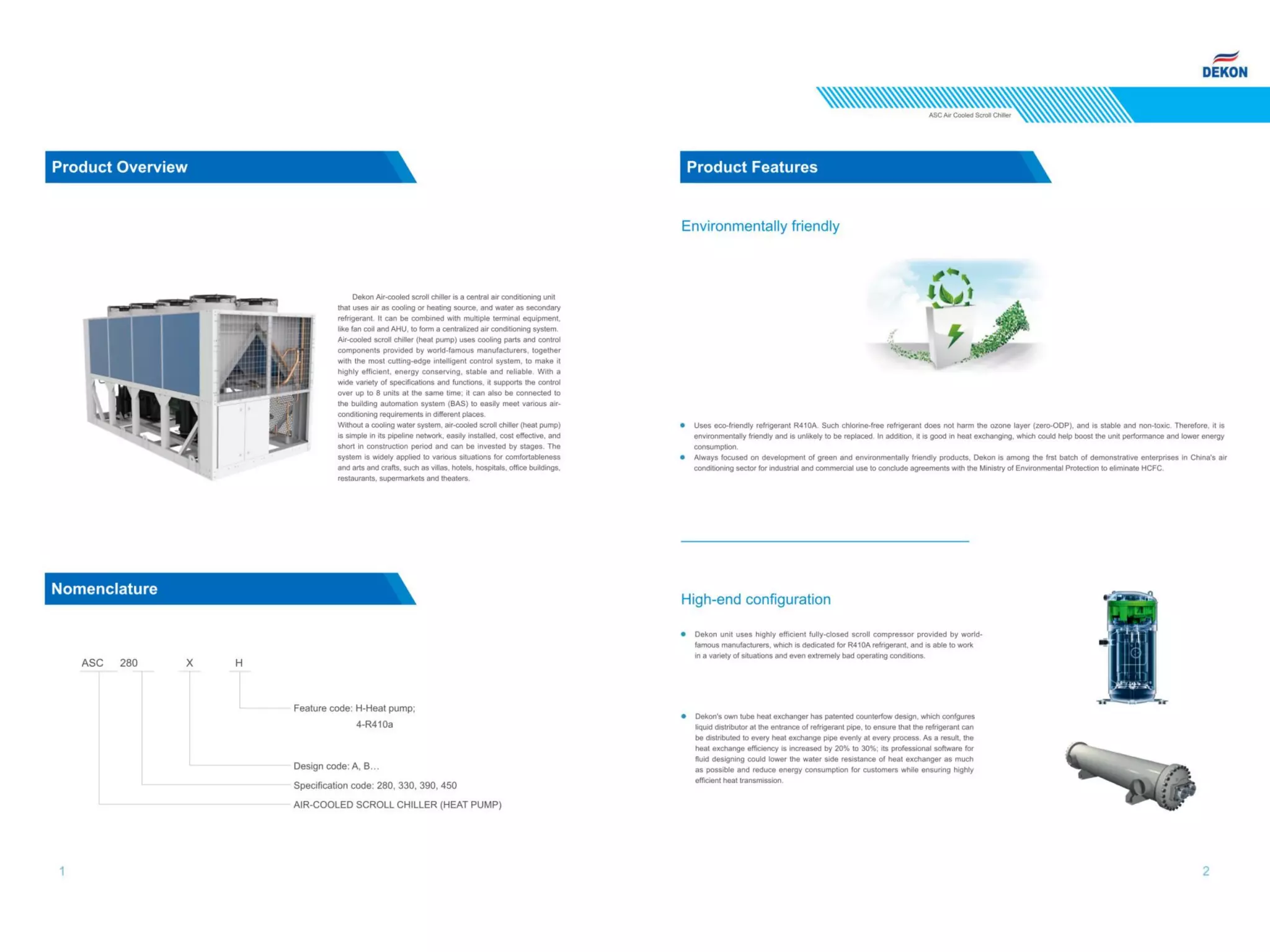 Air cooled scroll chiller-Big capacity single unit | PDF