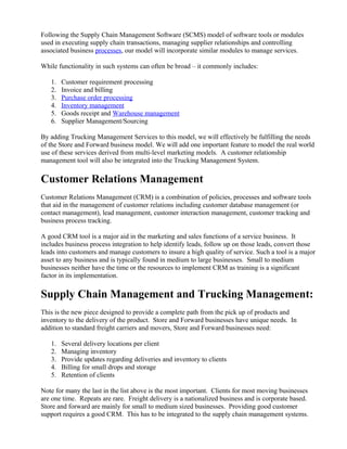 Shipping and Storage: A New Approach | DOC