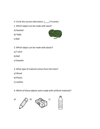 BIG Challenge Science project for first graders | PDF