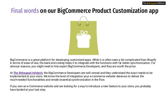 Bigcommerce product customization app personalize your products - The ...