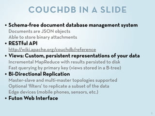 Scaling CouchDB with BigCouch | PPT