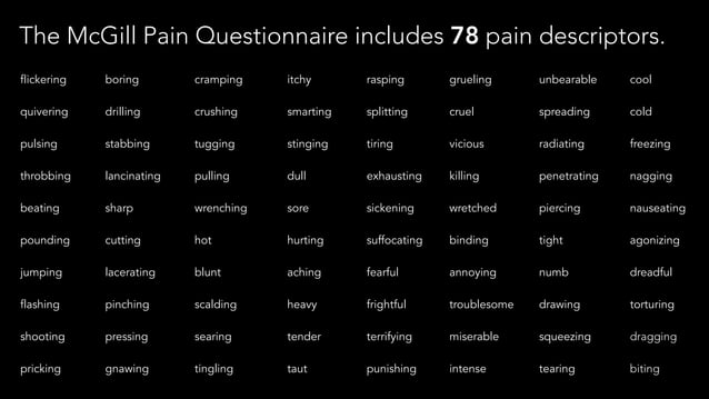 Lessons learned from Visualizing Pain - BigD18 | PPT