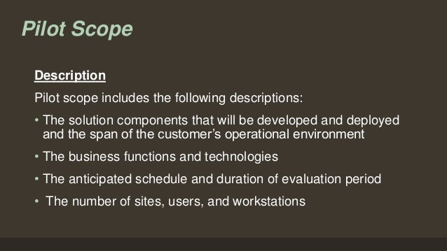 Big Data Pilot Template