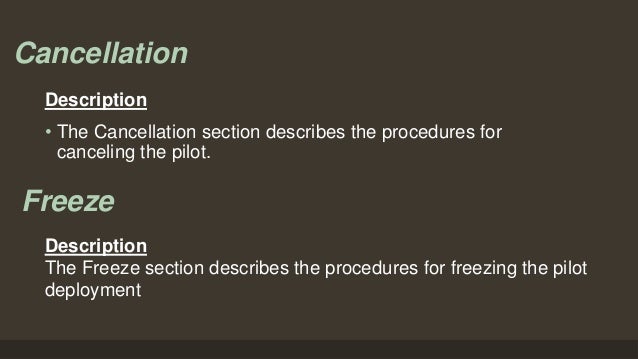 Big Data Pilot Template
