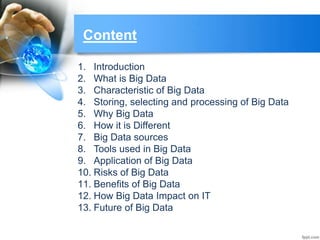 Big data | PPTX | Databases | Computer Software and Applications