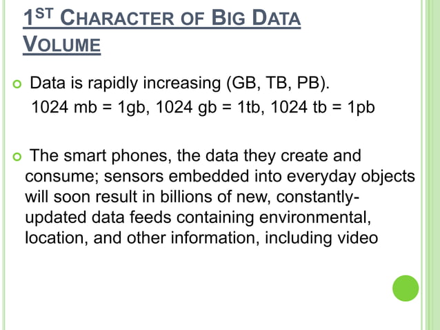 Big data | PPTX | Databases | Computer Software and Applications