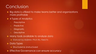 Big data and MLB | PDF