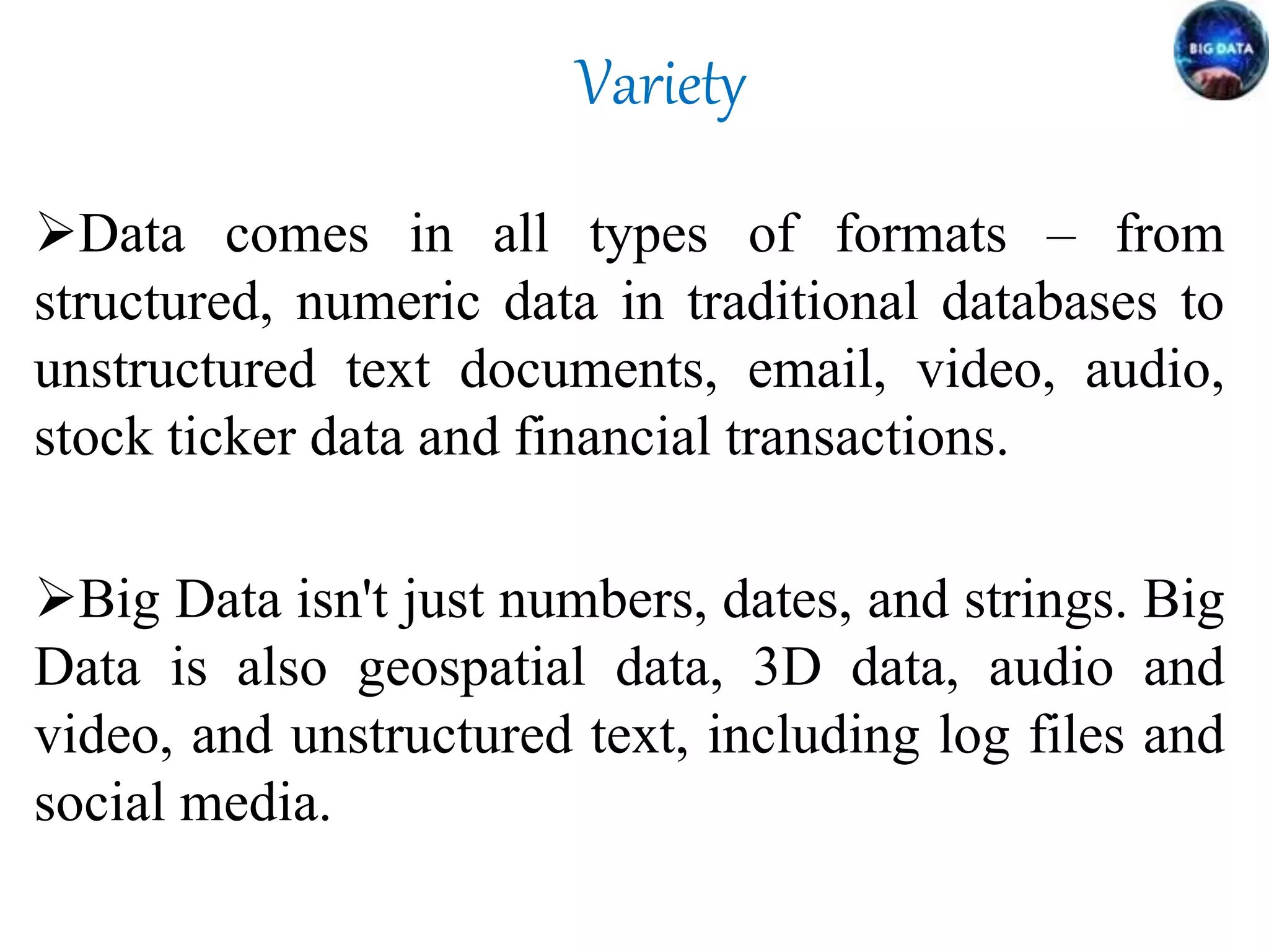 Overview of Big data(ppt) | PPTX | Computing | Technology & Computing