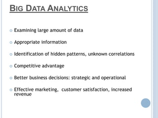 Overview of Big data(ppt) | PPTX