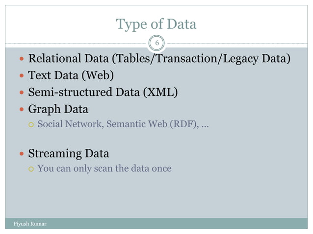 Big data ppt by piyush kumar | PPT
