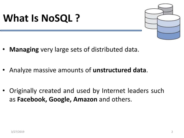 NoSQL Architecture Pattern | PPT