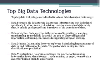 Big Data Open Source Technologies | PPTX
