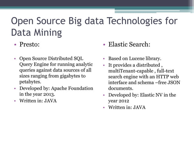 Big Data Open Source Technologies Pptx Databases Computer Software And Applications