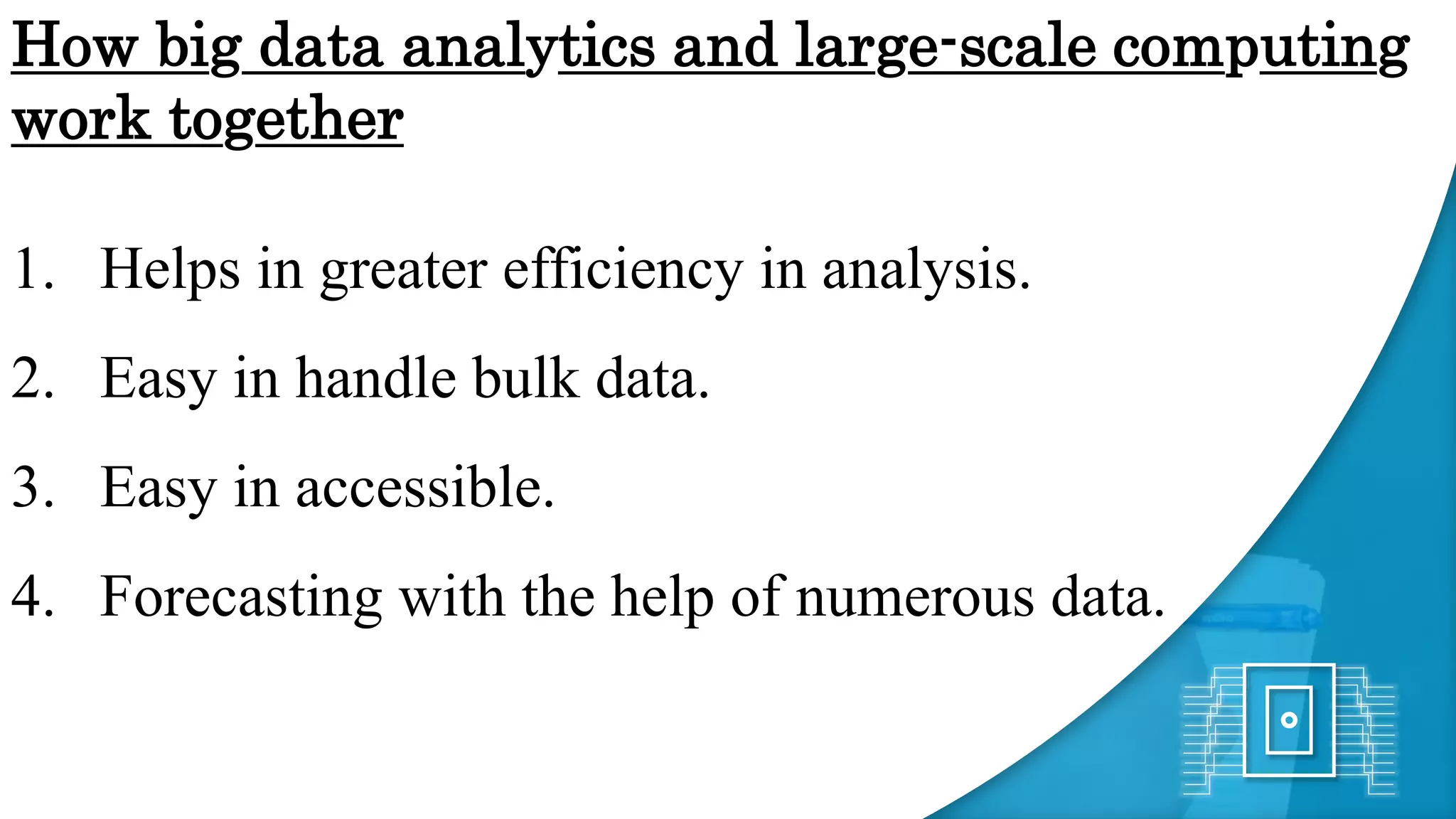 Big data analytics and large-scale computers | PPTX