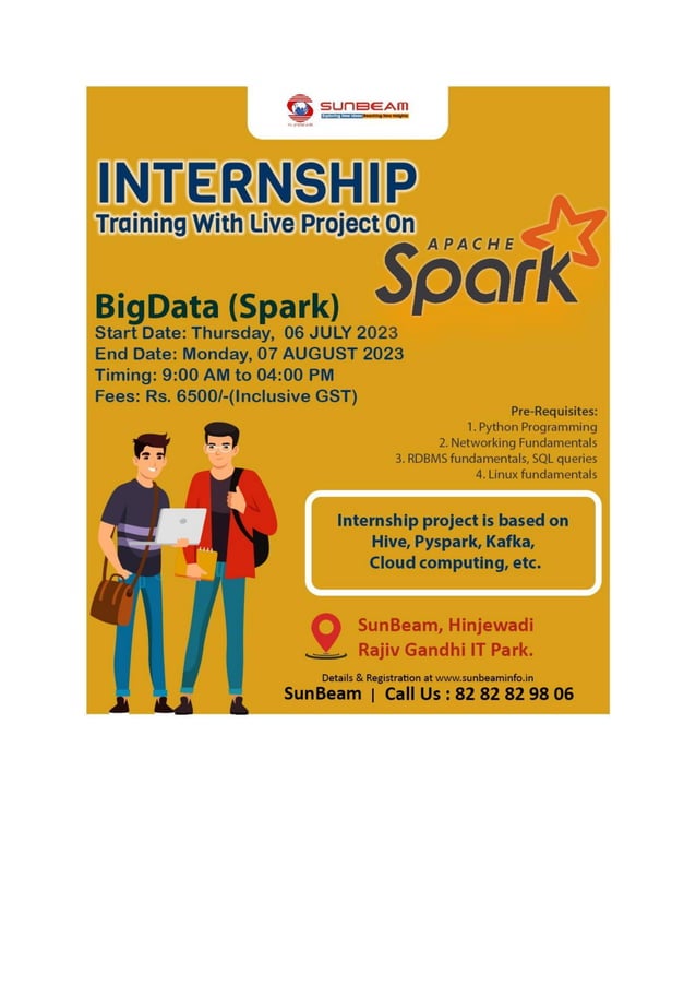 Big Data Internship and Industrial Training | PDF