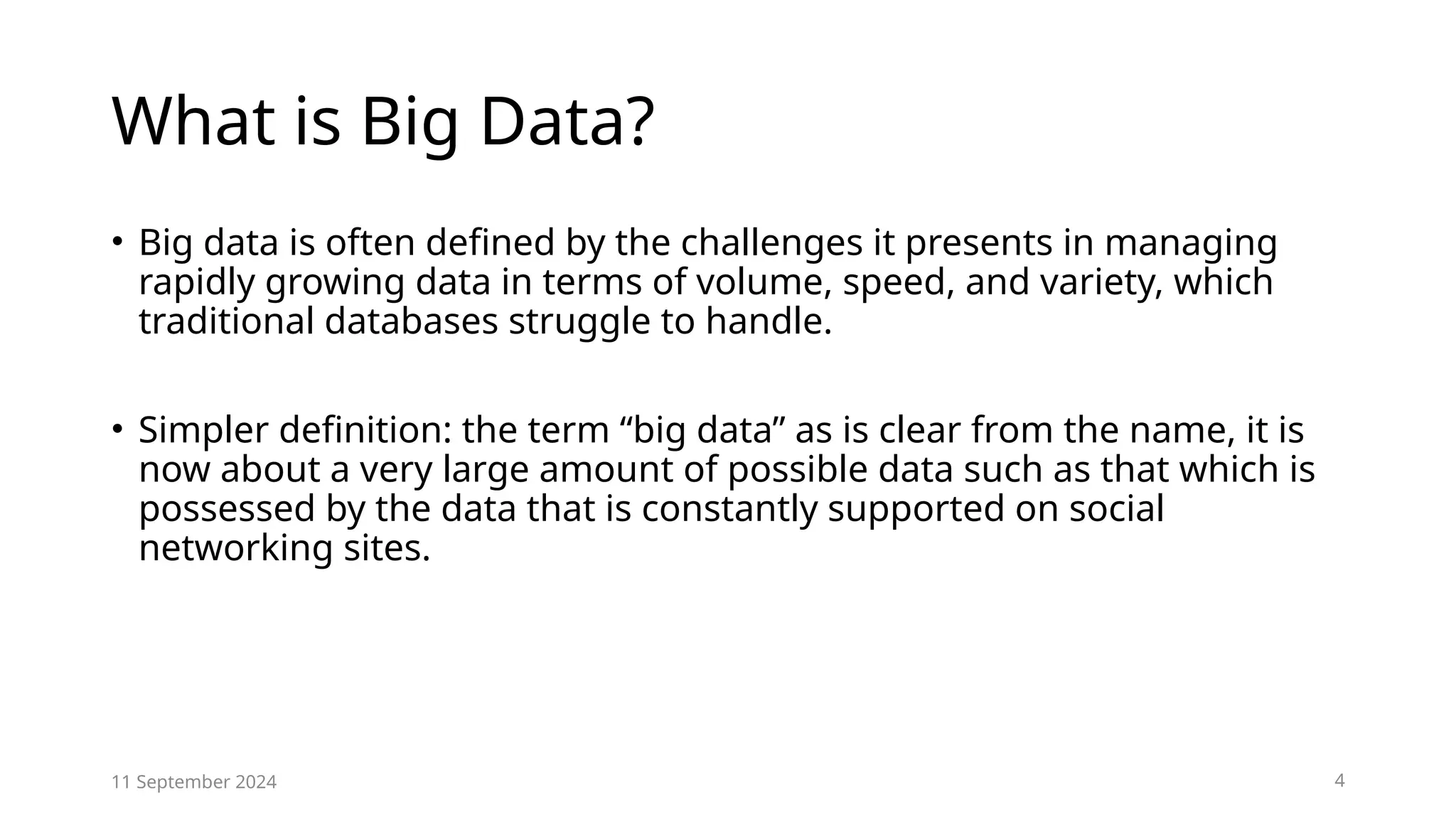 A quick presentation on Big Data Analytics and Applications | PPTX