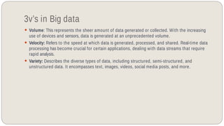 Presentation on Big data, Introduction, working and use.pptx