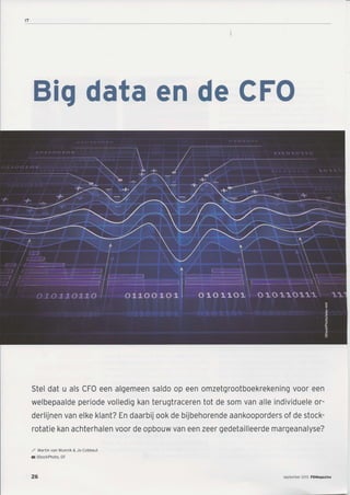 FD Magazine: Bigdata en de CFO | PDF